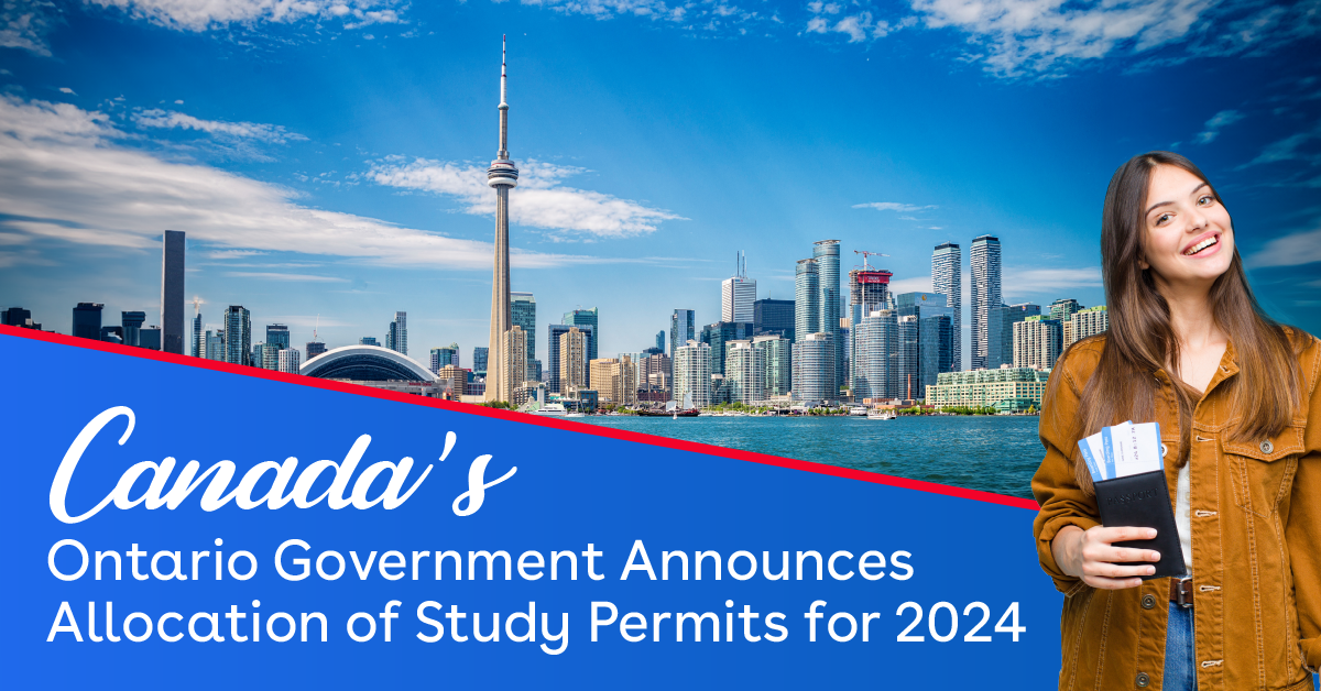 Canada’s Ontario Government Announces Allocation of Study Permits for 2024