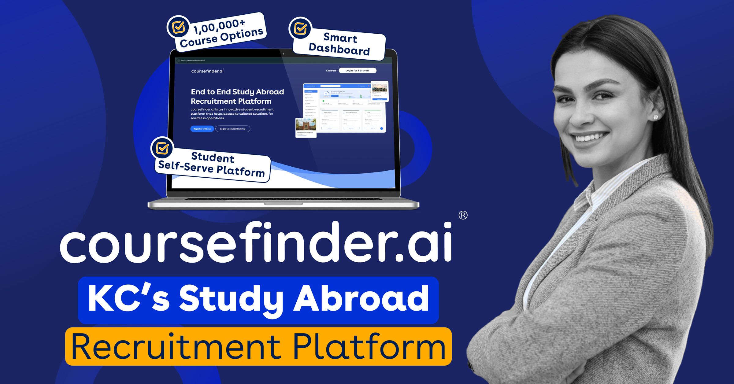 CourseFinder.ai Edtech Platform for Study Abroad Agents | Features