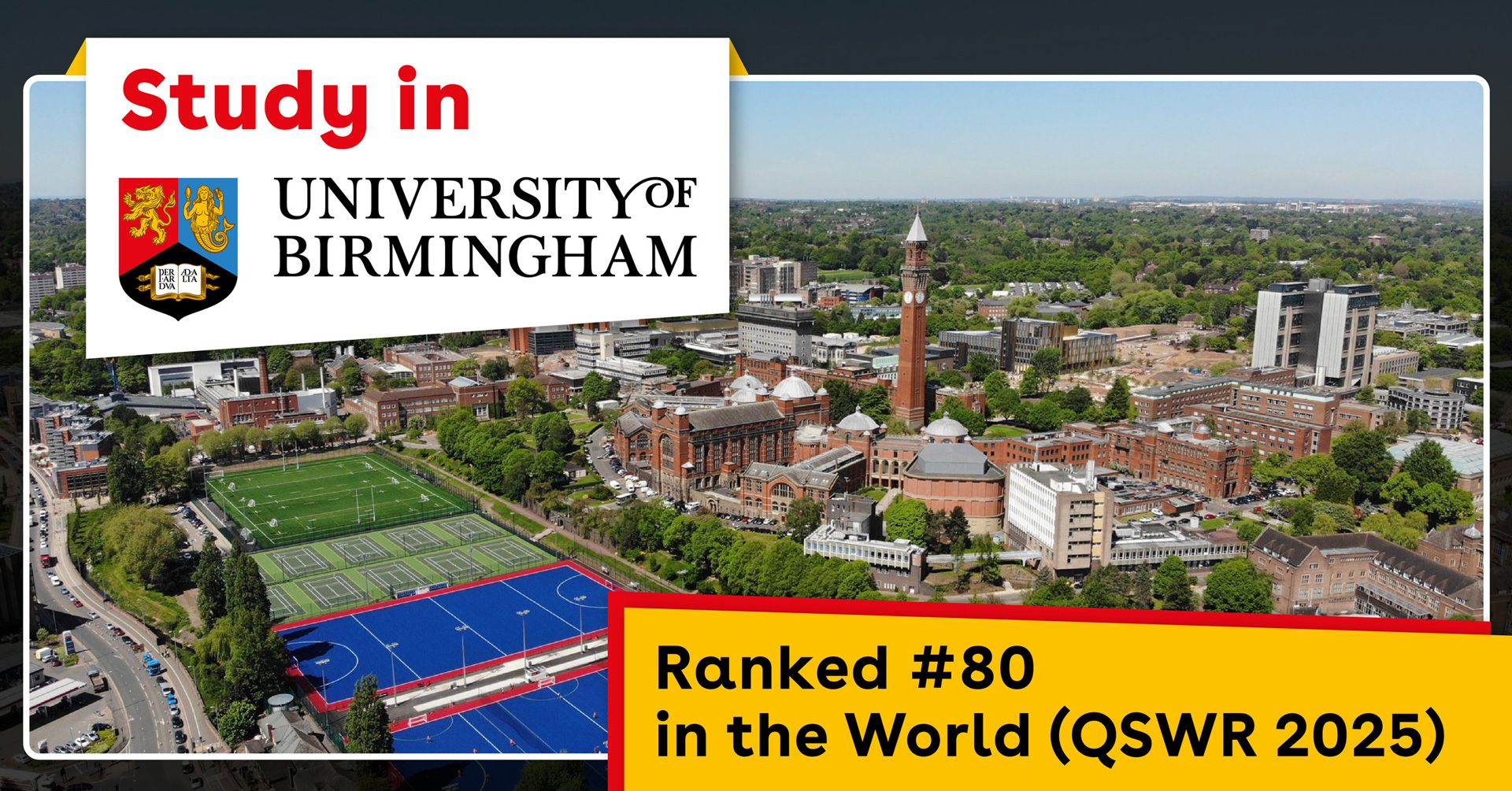 Study at University of Birmingham: Rankings, Courses, Fees